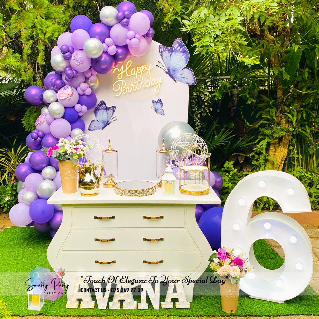 Butterfly Theme 6th Birthday – Smarty Party Creations